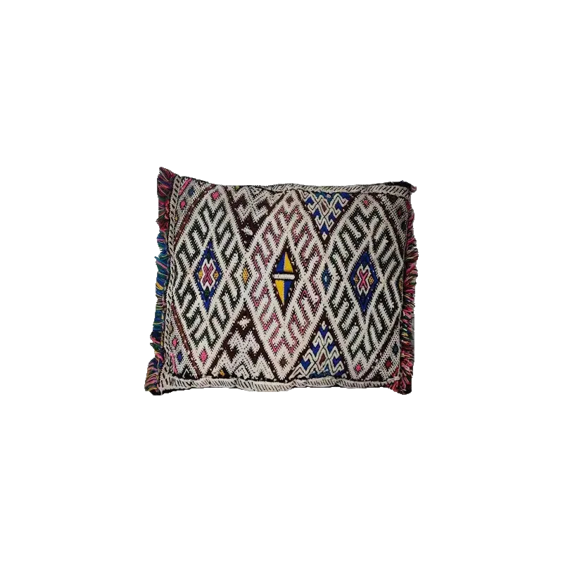 Coussin Marocain ethnique Kilim - Fait Main | MAZIR