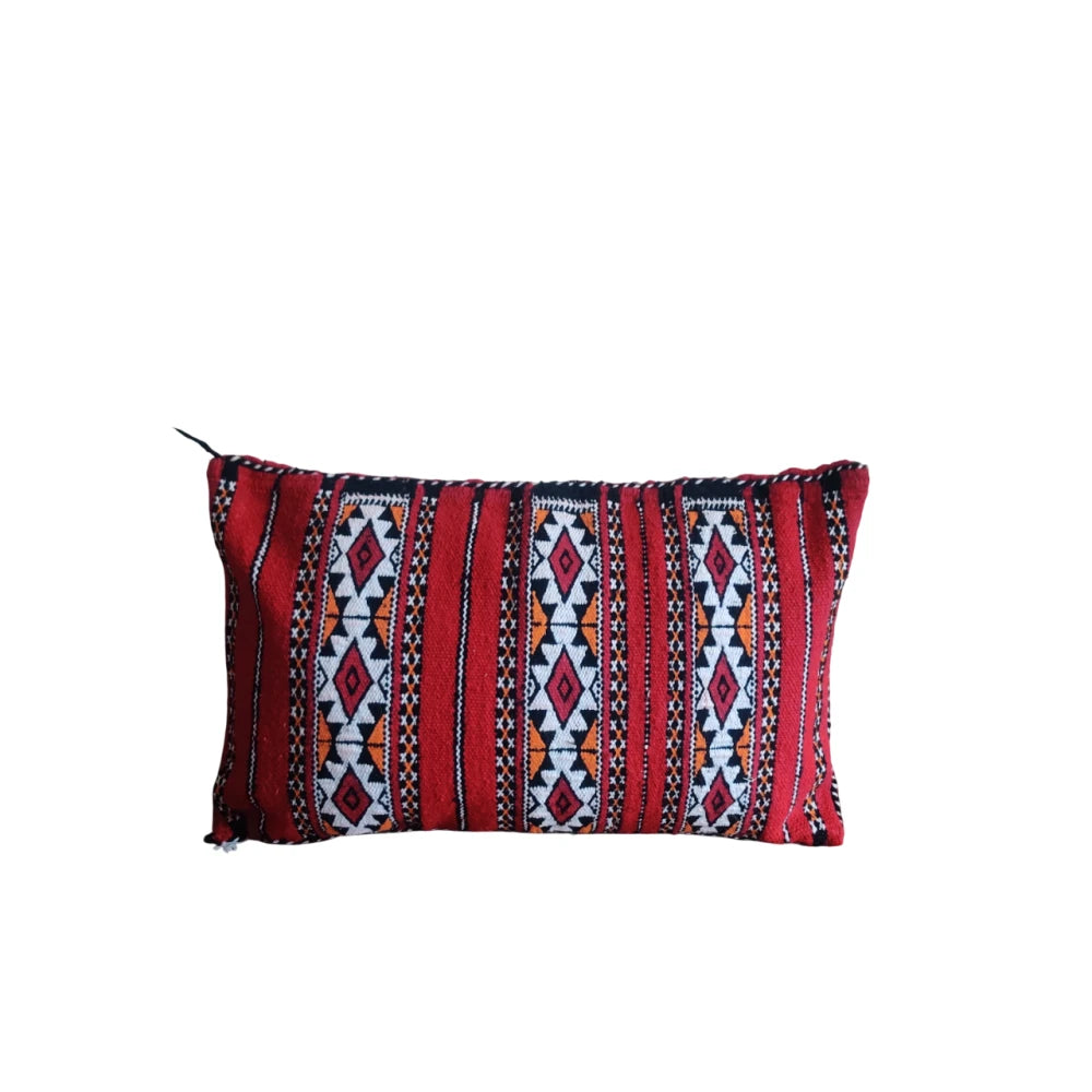 Coussin marocain rouge kilim | MAZIR Décoration