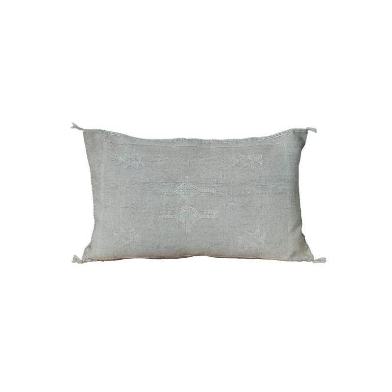 Coussin Sabra berbère gris rectangulaire | MAZIR Décoration
