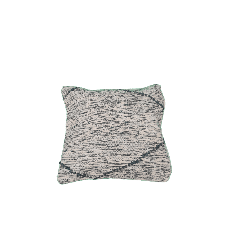 Coussin berbère Zanafi gris tissage Kilim | MAZIR