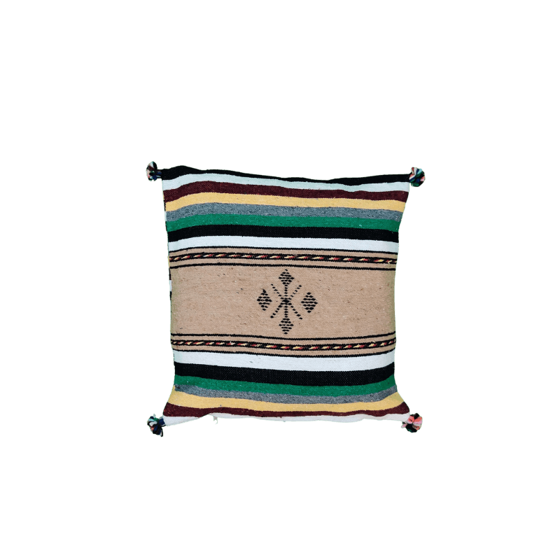 Coussin marocain ethnique - Coton | MAZIR