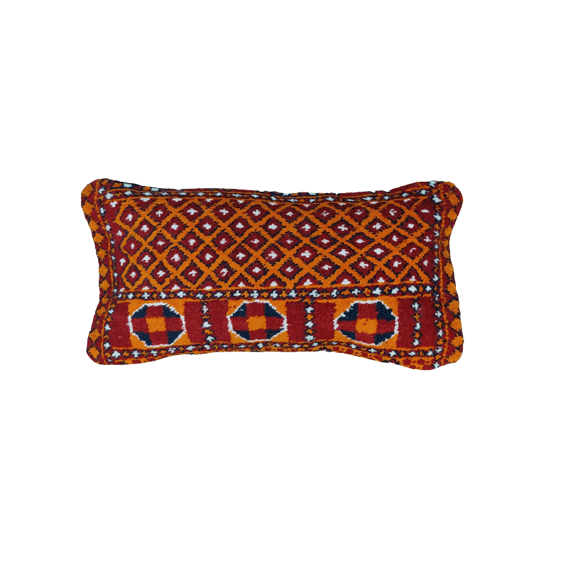 Coussin Marocain Rouge feu Boujad | MAZIR